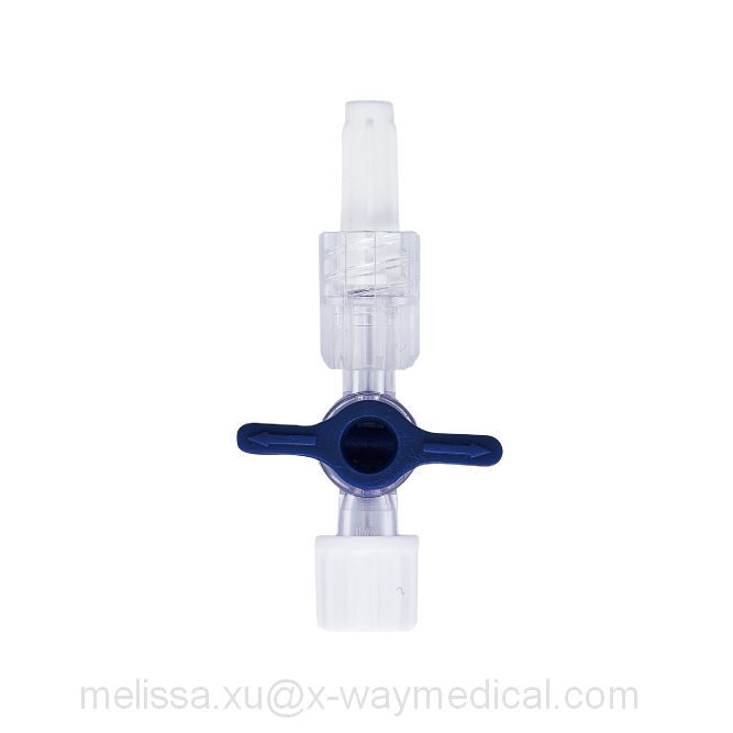 Medical ON Off handle IV infusion injection 2 two way stopcock valve ...