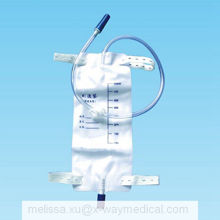 600ml 800ml 1000ml PVC Leg Bag 500ml with Push-pull Valve ...